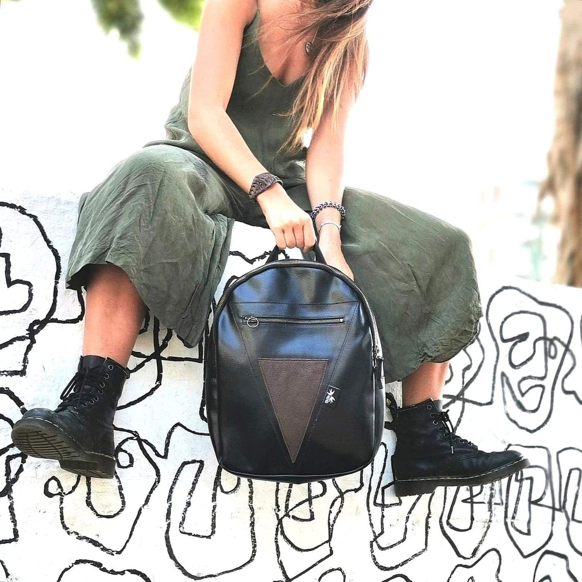 Tal Black & Brown Backpack – The Whistle